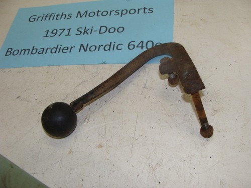 1971 72 SKI DOO Bombardier Nordic 640e neutral drive shift select lever ...