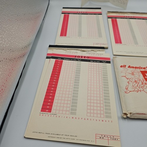 Jotto Secret Word Game Score Pads & Instructions 1956 Version Like ...