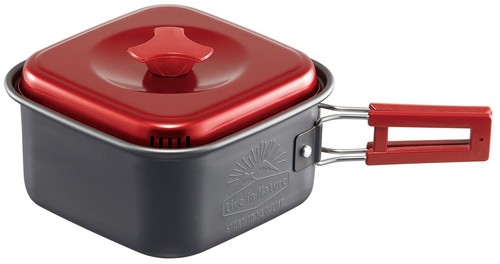 Aluminum square one-handed pot ramen cooker 1.2L red ANC1-A | eBay