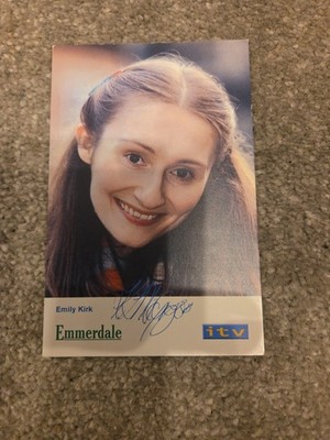 Emily Kirk Signed Emmerdale Cast Card | eBay