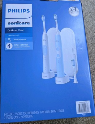Philips Sonicare Optimal Clean Toothbrush SINGLE NEW Open Box HX6829/77 ...