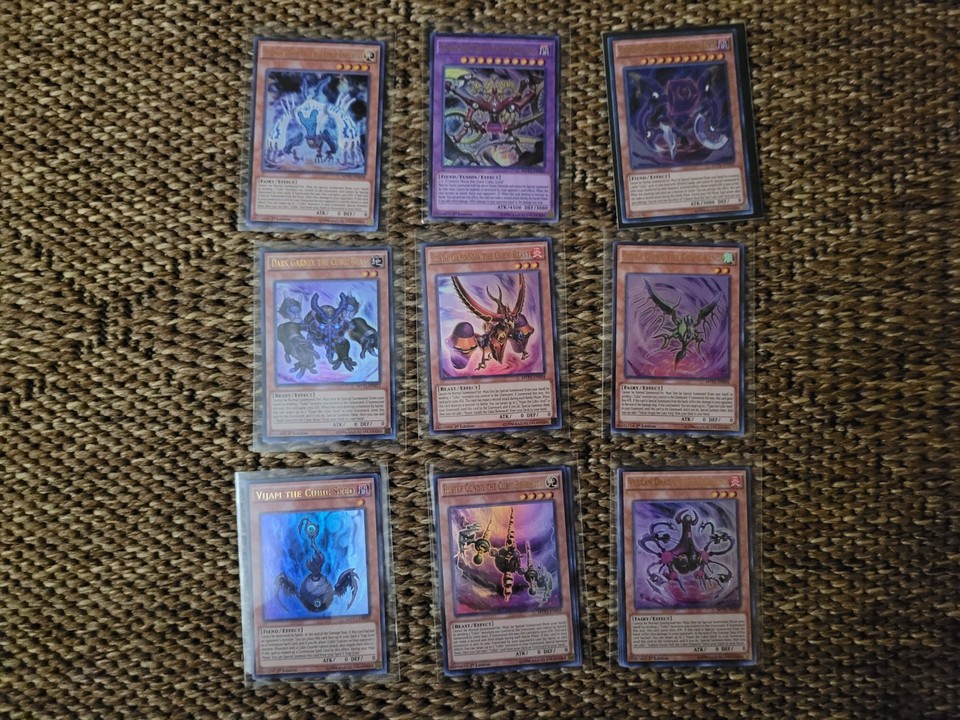 YUGIOH CRIMSON NOVA TRINITY THE DARK CUBIC LORD + MORE CUBIC CARDS (9 ...
