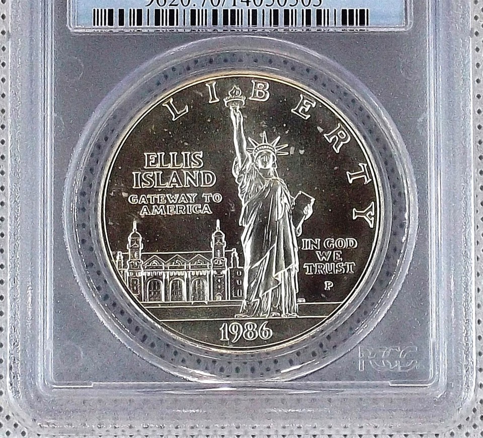 1986-P Statue of Liberty Commemorative Silver Dollar PCGS MS 70 0503 | eBay