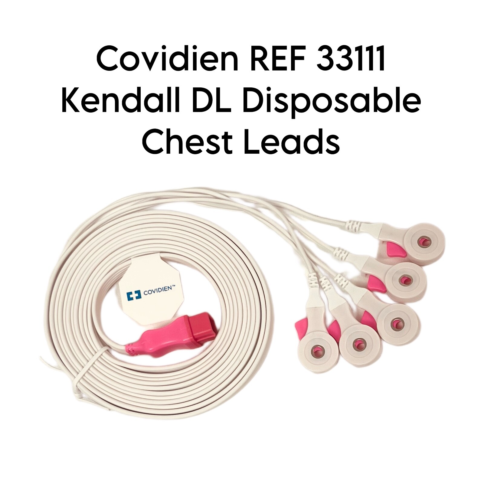 Covidien REF 33111 Kendall DL Disposable Chest Leads ( LOT OF 10 ) | eBay