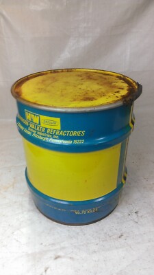 VINTAGE HARBISON WALKER REFRACTORIES DRESSER INDUSTRIES DRUM BARREL ...