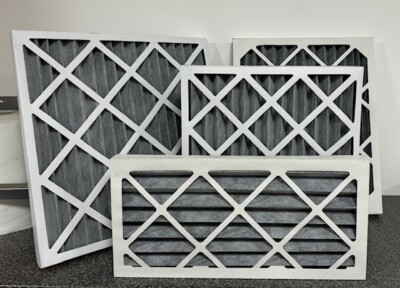 Carbon Pleated G4 Panel Air Filters 2" Depth Range Of Sizes, Odour ...