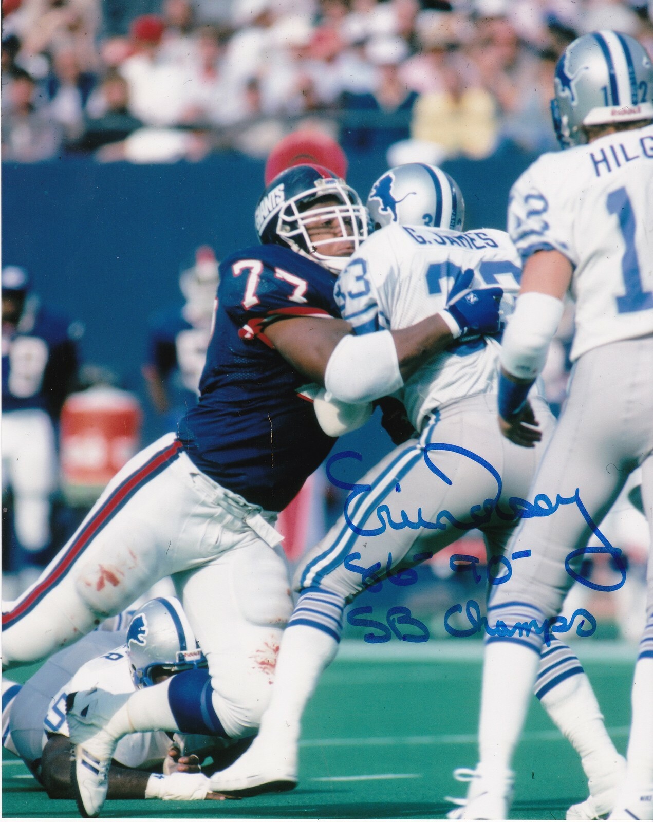 ERIC DORSEY NEW YORK GIANTS 86,90 SB CHAMPS ACTION SIGNED 8x10 | eBay