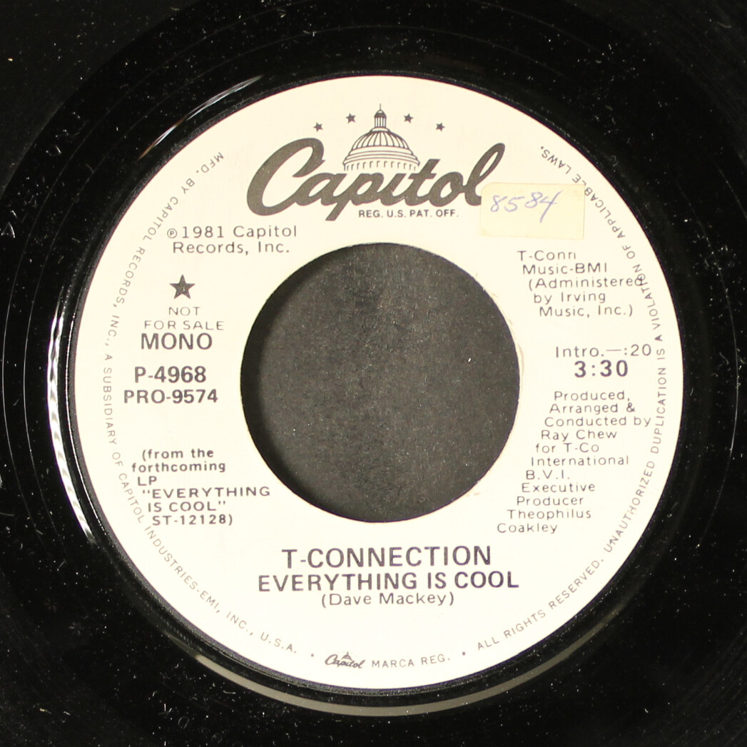 T-CONNECTION: everything is cool / mono CAPITOL 7" Single 45 RPM | eBay