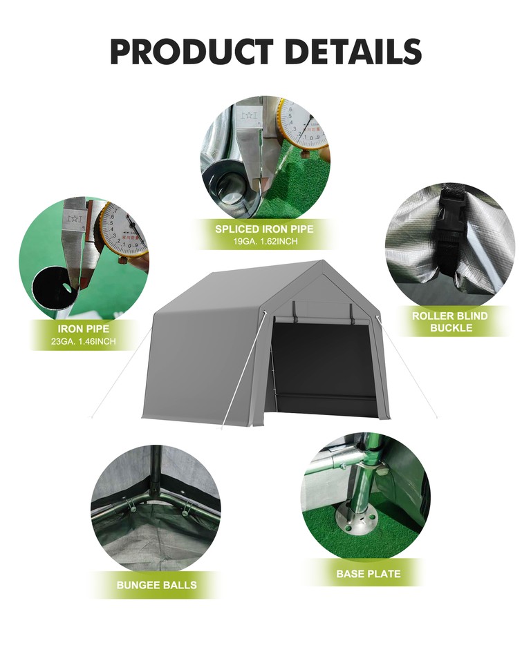 Bike Shield Motorcycle Shelter Cover Portable Outdoor Tools Storage ...