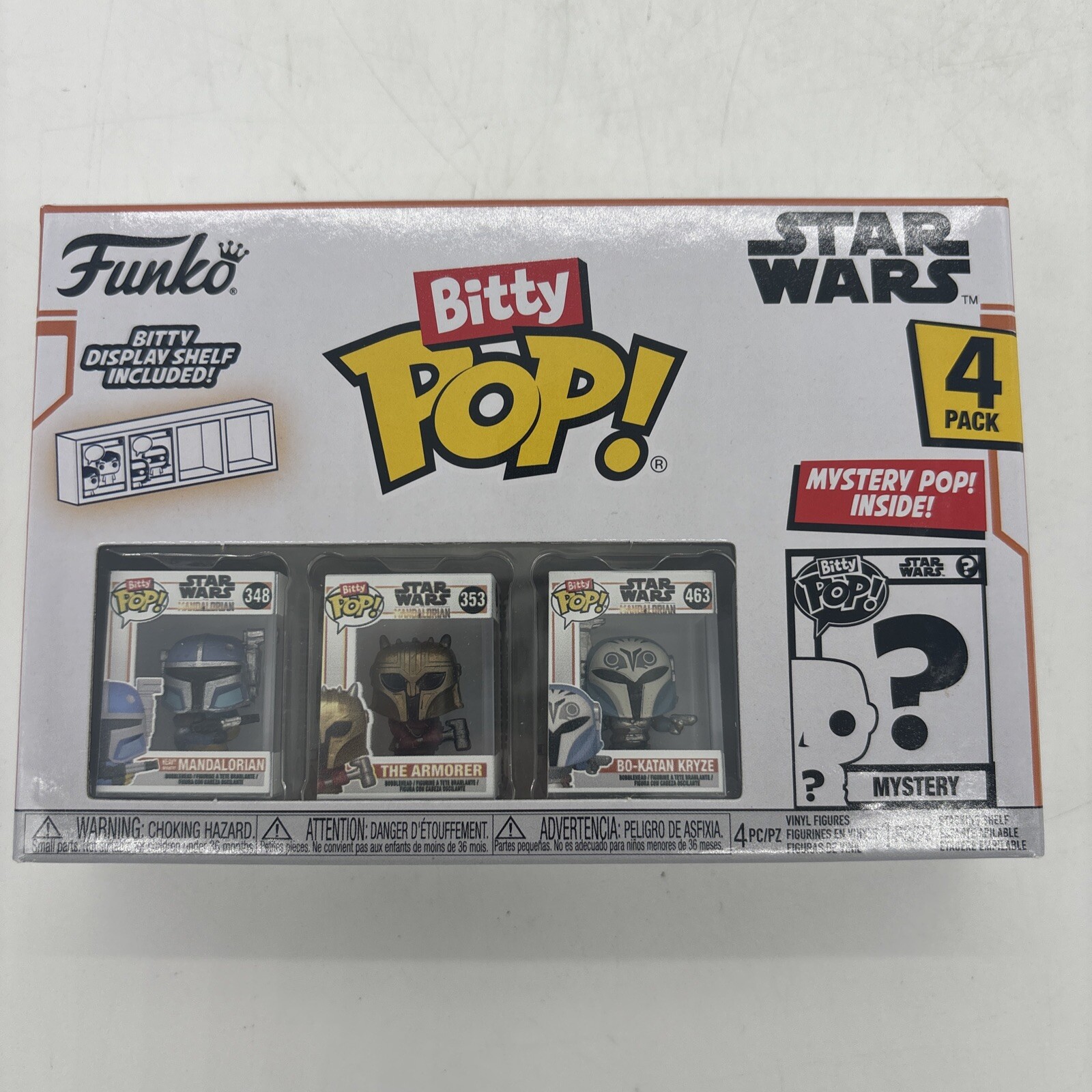 The Mandalorian Star Wars Heavy Infantry Mando Bitty Pop! 4-Pack IN HAND
