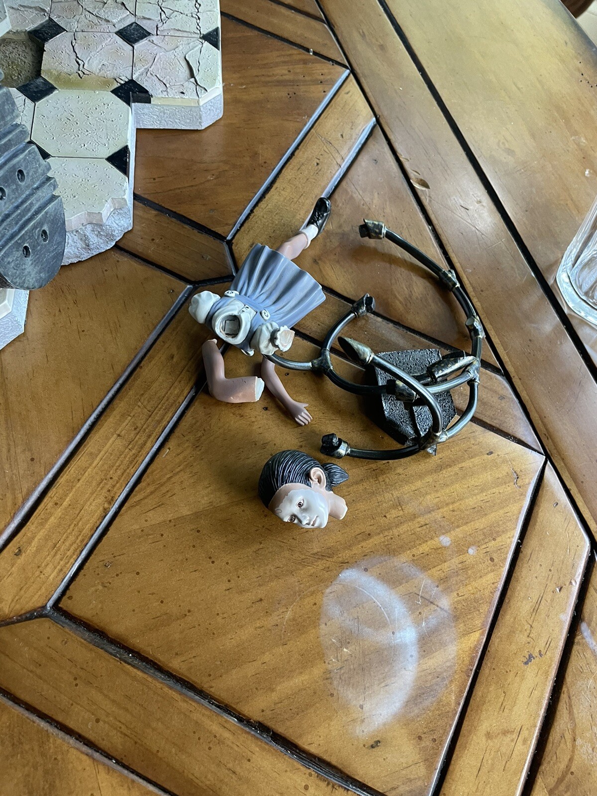 Bioshock Big Daddy Resin Cast Statue Figure Bouncer 14" + x2 Little ...