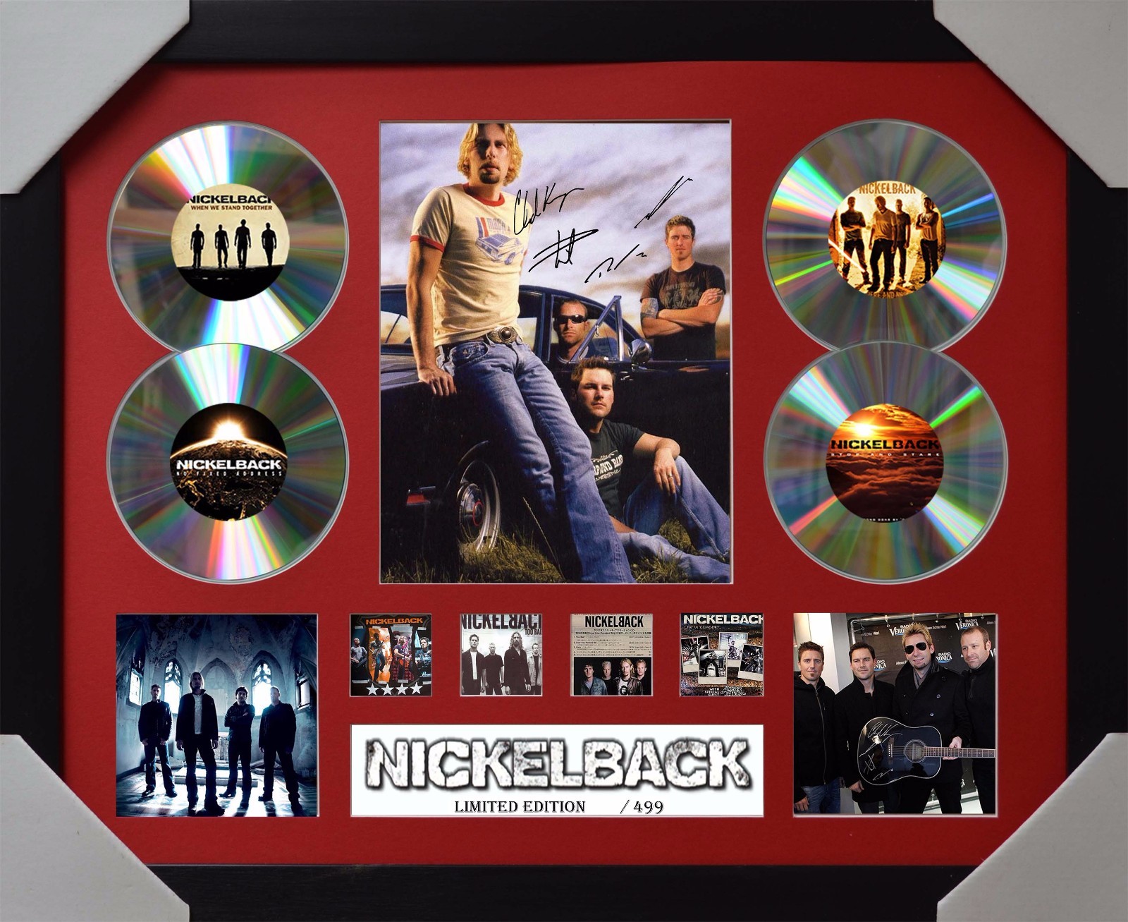 Nickelback Signed Framed Memorabilia Limited Edition 2017 - Multiple ...