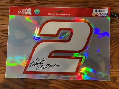 Rusty Wallace #2 Signature Foil ( 10”) Decal Officially Listened NASCAR ...
