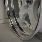 17x9 5x114.3 +20 MST MT07 GLOSS WHITE 5 SPOKES MACHINE LIP GOLD RIVET ...