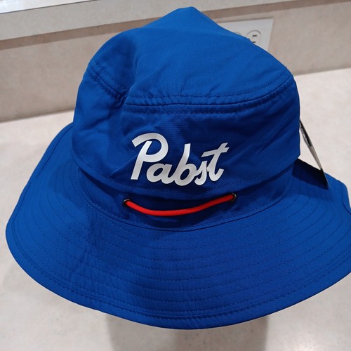 🔵NEW🔵 Pabst Blue Ribbon Bucket Hat With Boonie Neck Drape Bio Dry ...