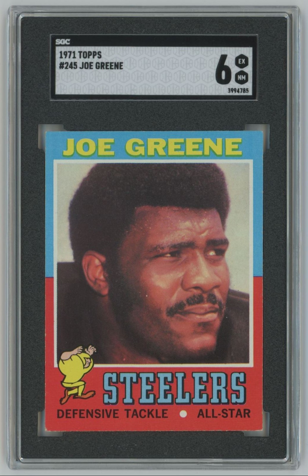 1971 Topps Joe Greene Rookie SGC 6 Pittsburgh Steelers #245 C08 | eBay
