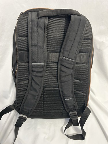 Targus AC0138 laptop back pack, Checkpoint Friendly, Black Leather | eBay