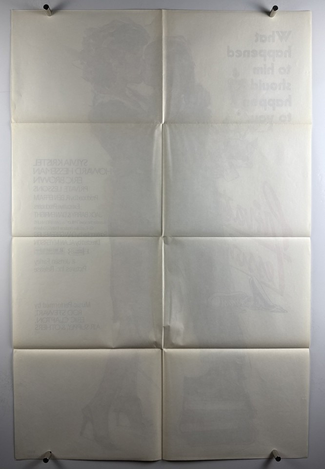 PRIVATE LESSONS Movie Poster (Fine+) One Sheet 1981 Sylvia Kristel ...