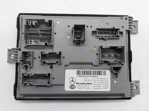 MERCEDES-BENZ E W213 E220 Comfort Control Unit A2139009212 2017 ...