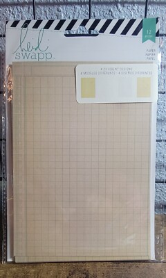 Card Stock 5x7" Double Sided Grid Lined Stock Paper White 12 Pc Memory ...