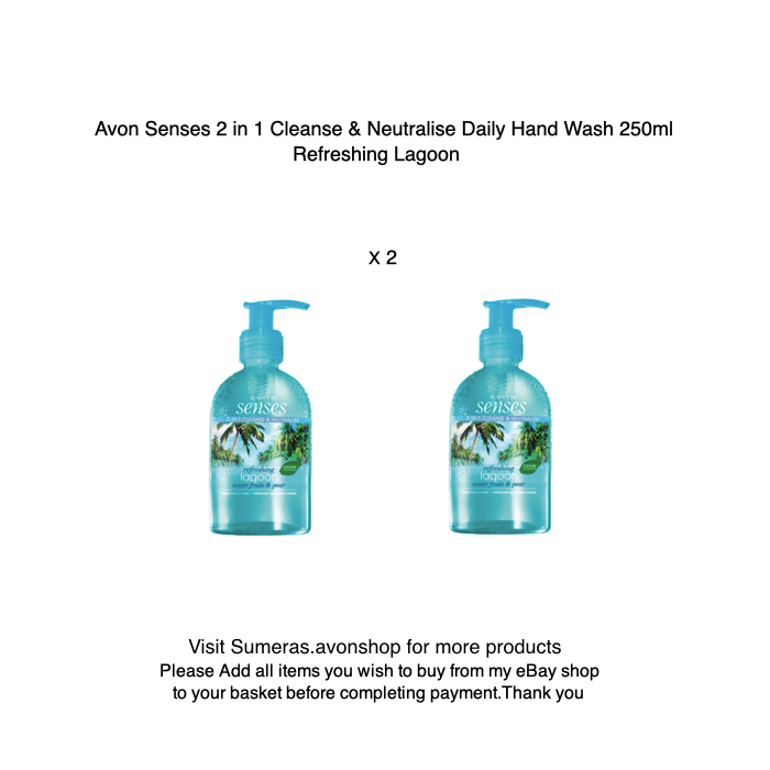 Avon Senses Daily Hand Wash ~Various 250ml Each ~ Free P&P ...