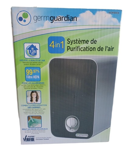 Germ Guardian 4 in 1 Air Purifying System Model AC4100CB NEW SEALED BOX ...