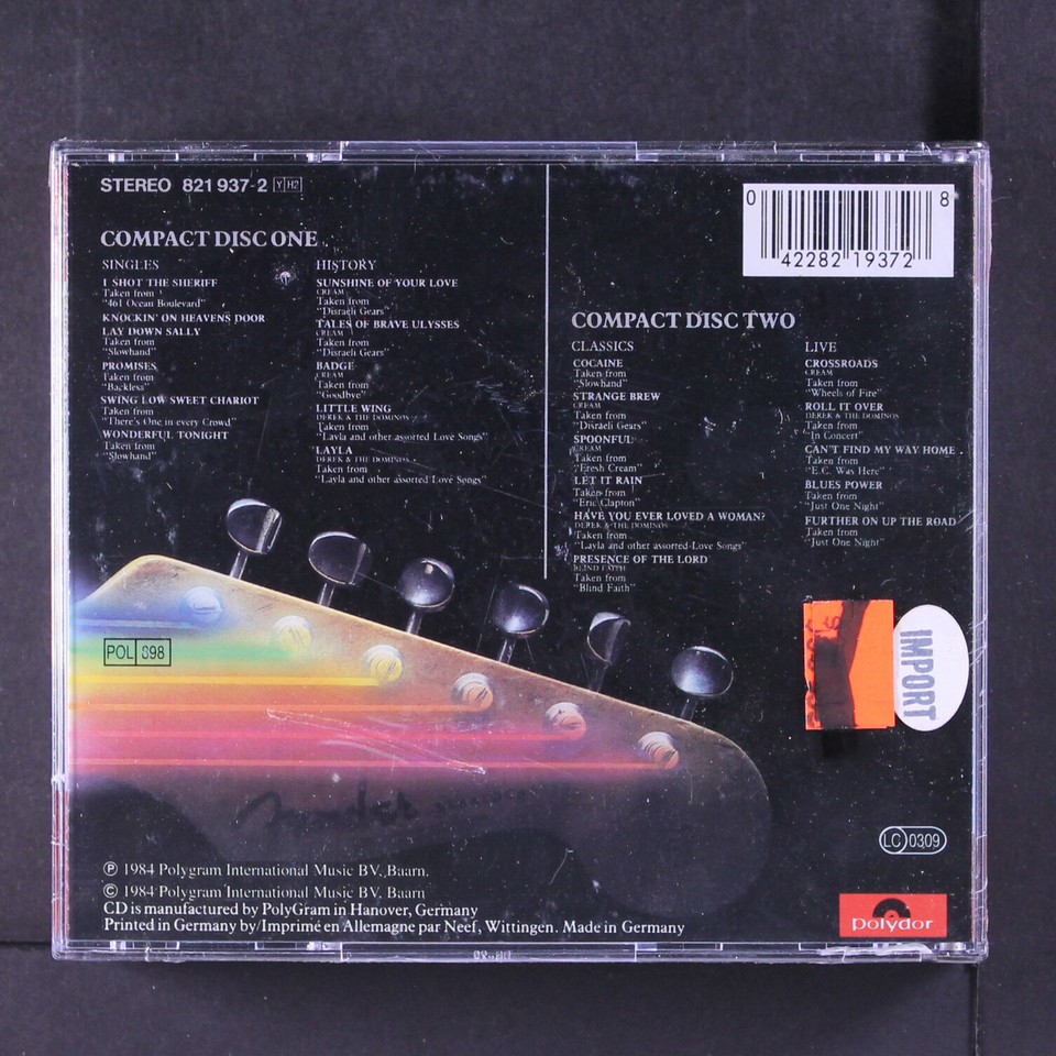 ERIC CLAPTON: backtrackin' POLYDOR CD Germany Sealed | eBay