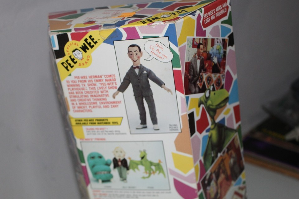 PEE WEE HERMAN Doll Non-Talking New In Box 1987 Ultra Rare Matchbox ...