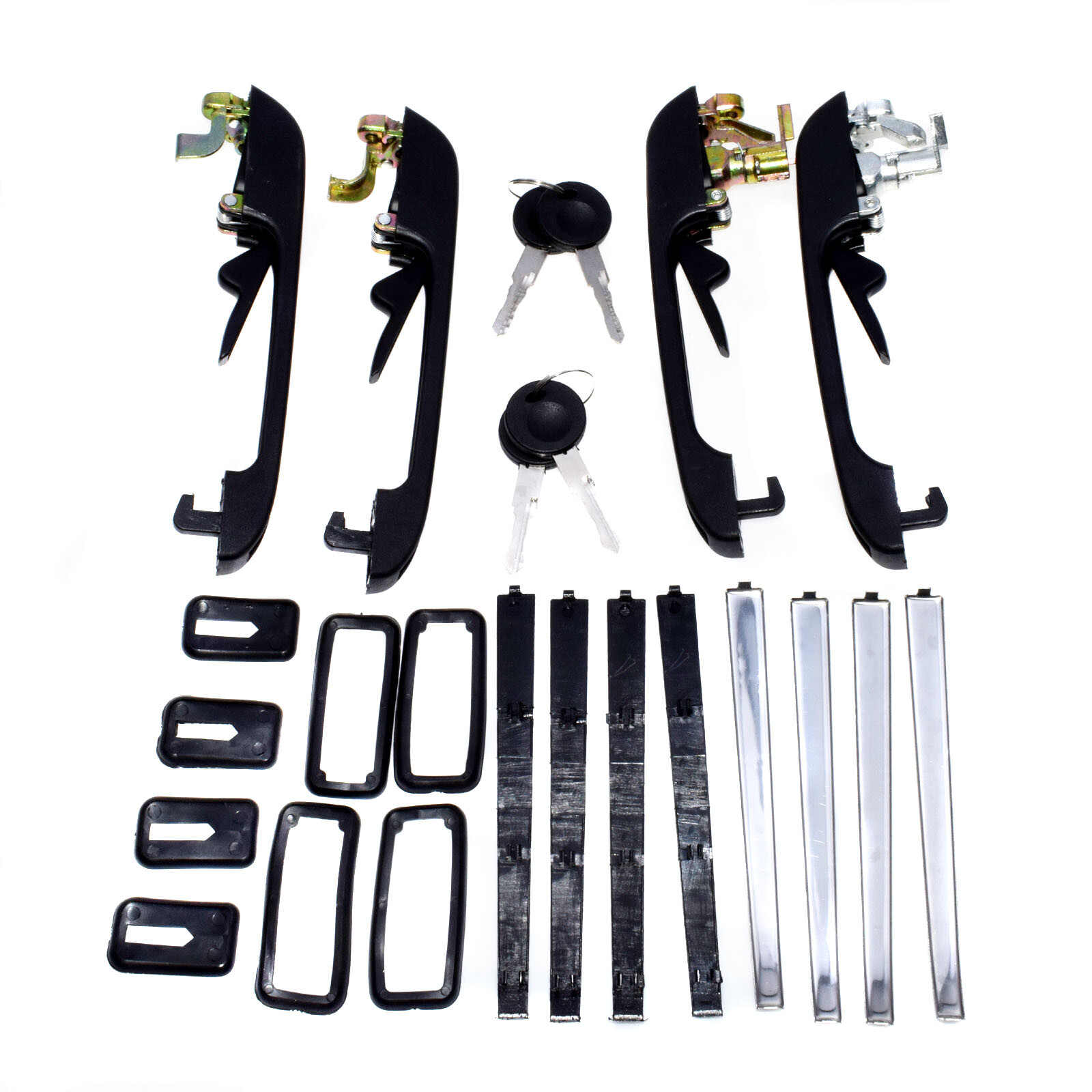 4Pcs Front Rear Left Right Exterior Outer Door Handles For VW Golf ...