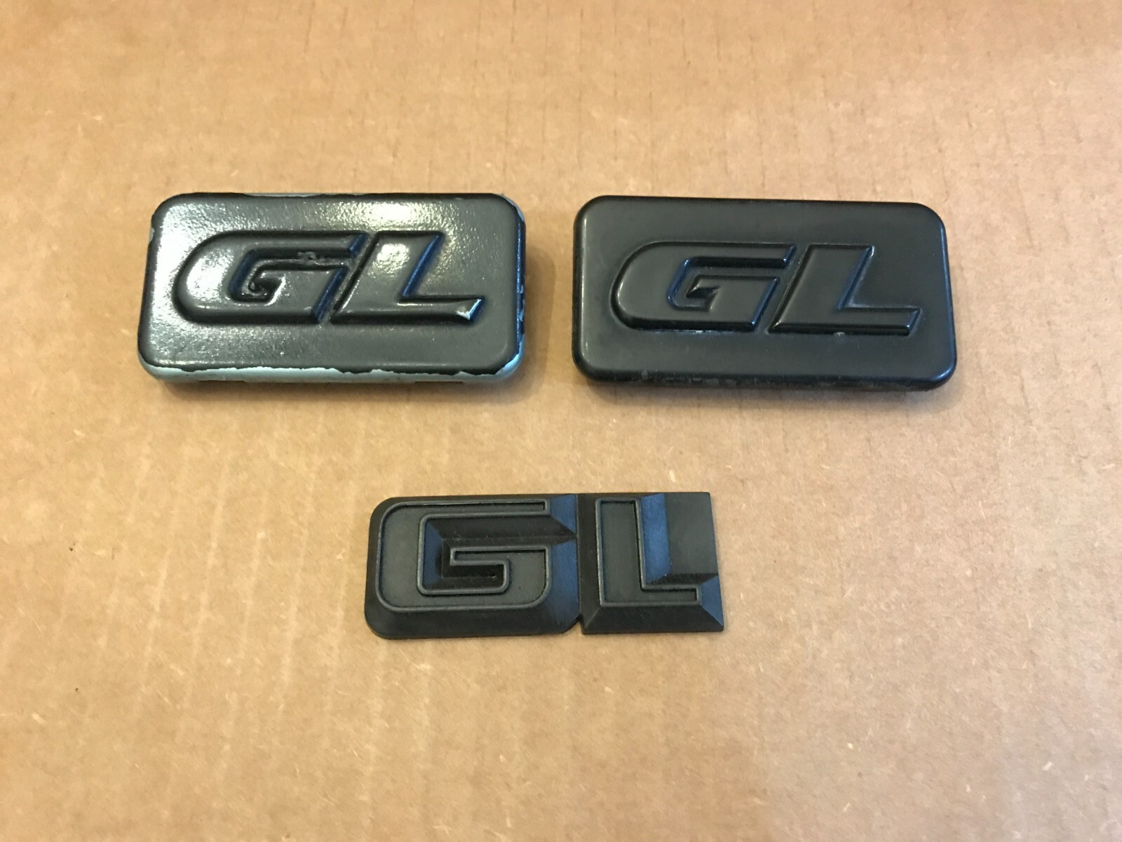Set of OEM VW GL Badges Front Fender Emblem Boot Lid PN ZBC853687 ...
