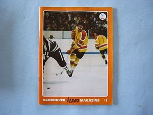 1974/75 VANCOUVER BLAZERS PHOENIX ROADRUNNERS WHA PROGRAM DENIS MELOCHE ...