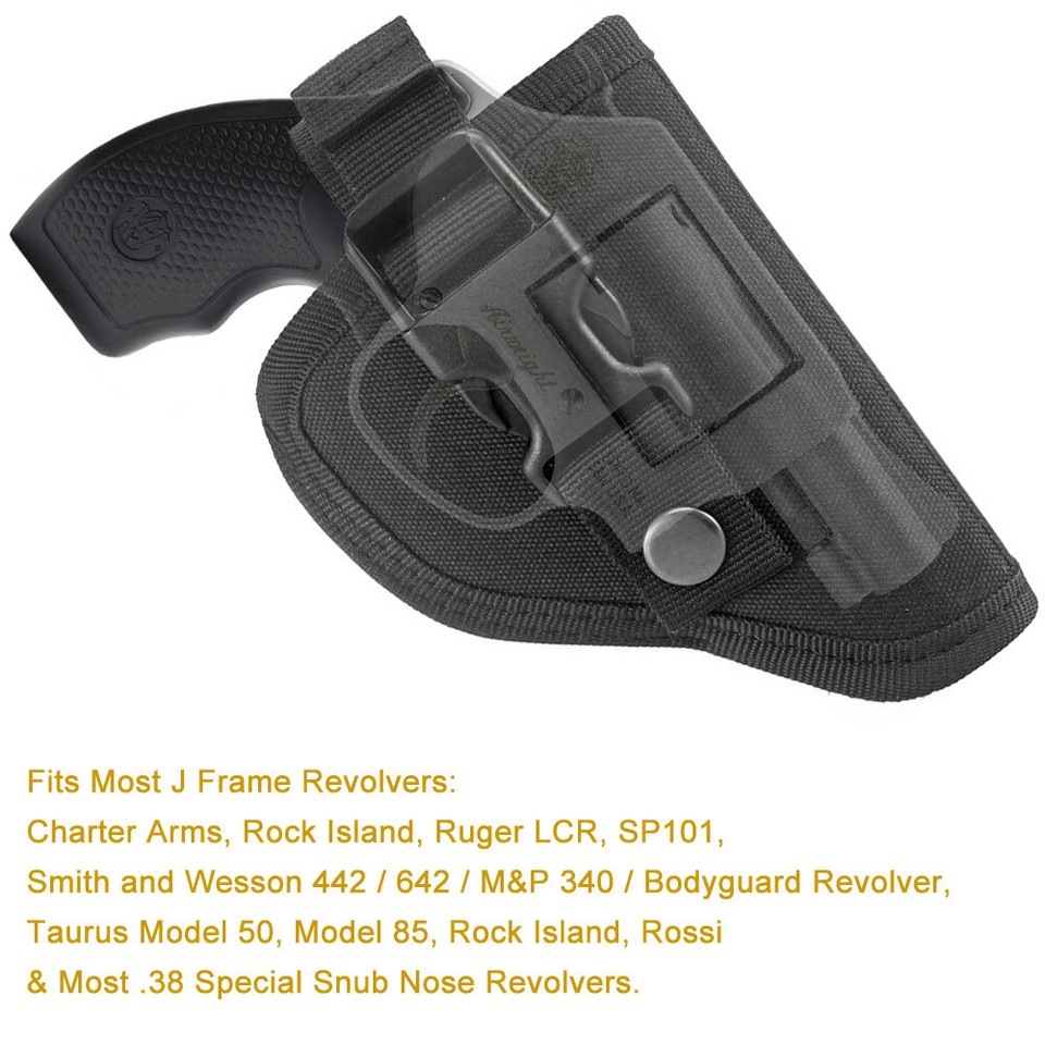 Tactical Revolver Holster Fits .22 .38 .357 J Frame Snub Nose 2 ...