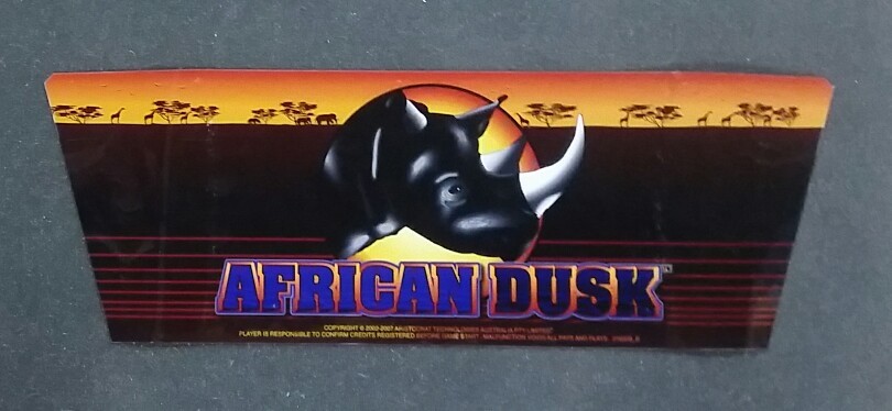 Aristocrat MK7 Slot Machine Belly Insert for AFRICAN DUSK | eBay