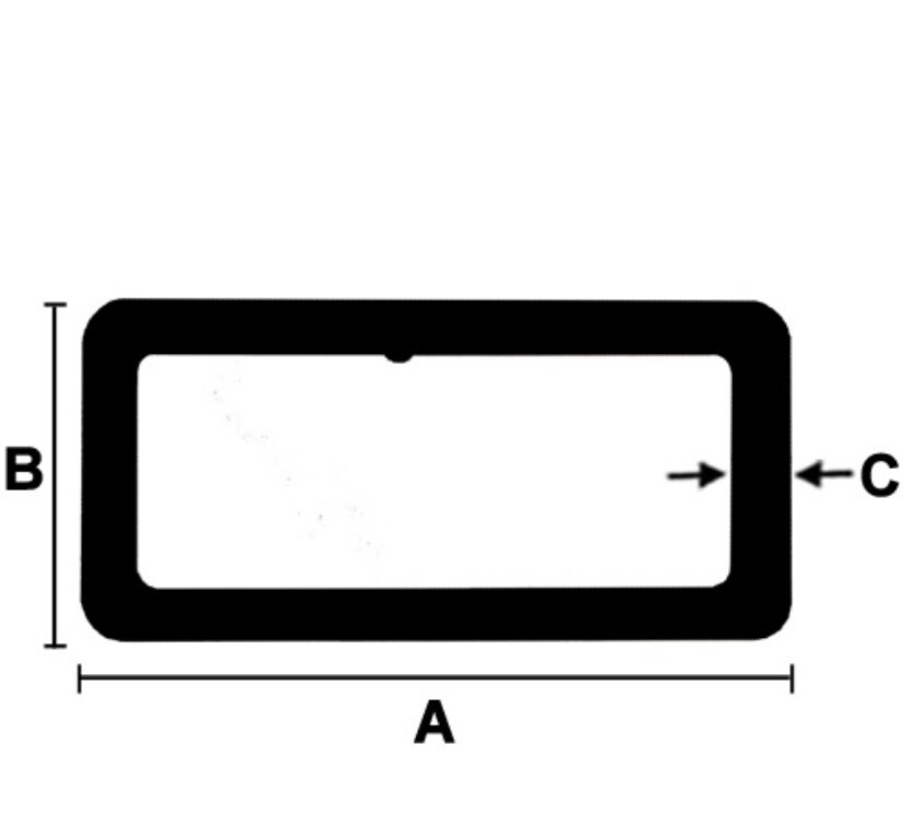 2"x6" (1/8" Thick) STEEL RECTANGLE TUBING HEAVY DUTY Metal FREE & FAST ...