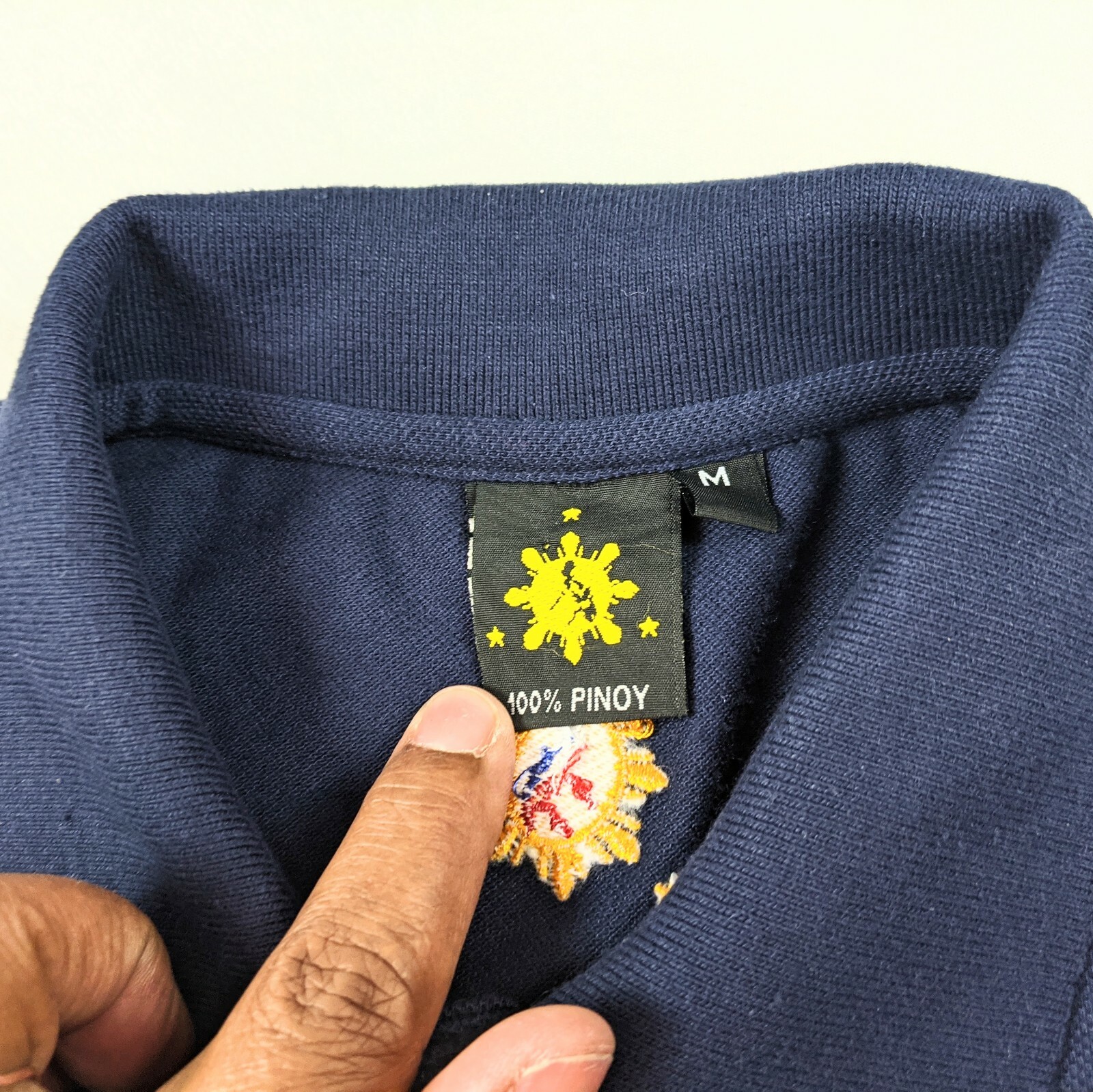 Men's 100% Pinoy Pilipinas Red White & Blue Philippin… - Gem