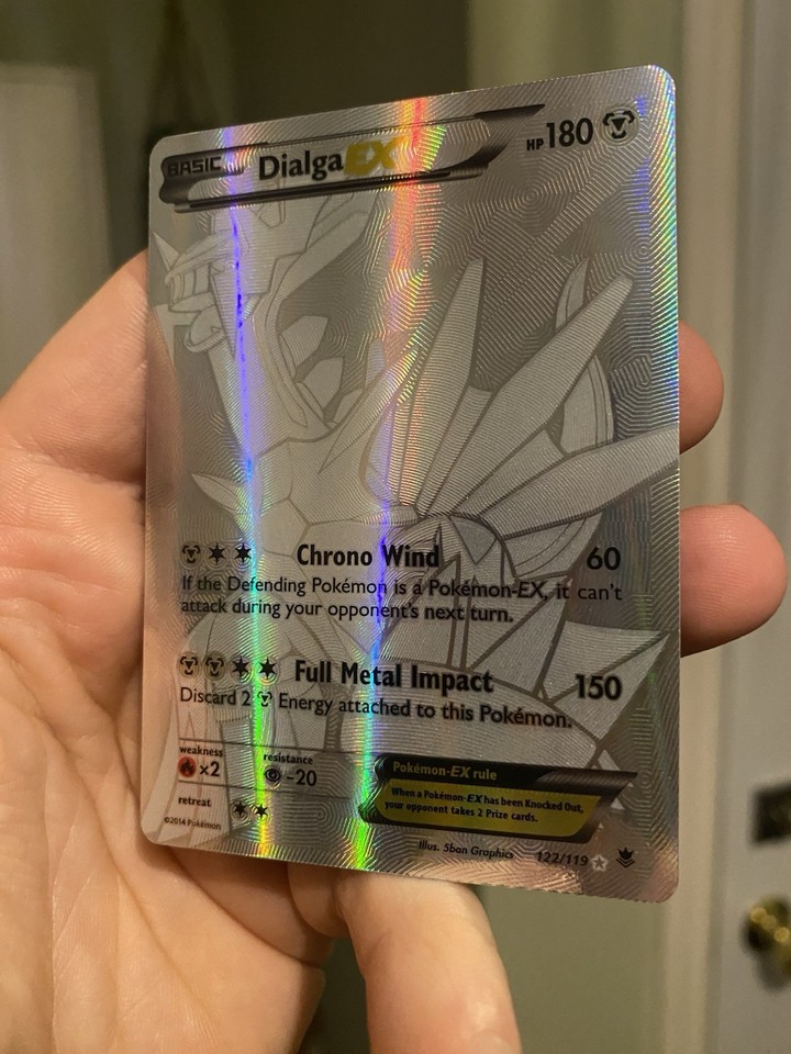 Dialga EX - 122/119 - Pokemon TCG Phantom Forces XY Secret Rare Card NM ...