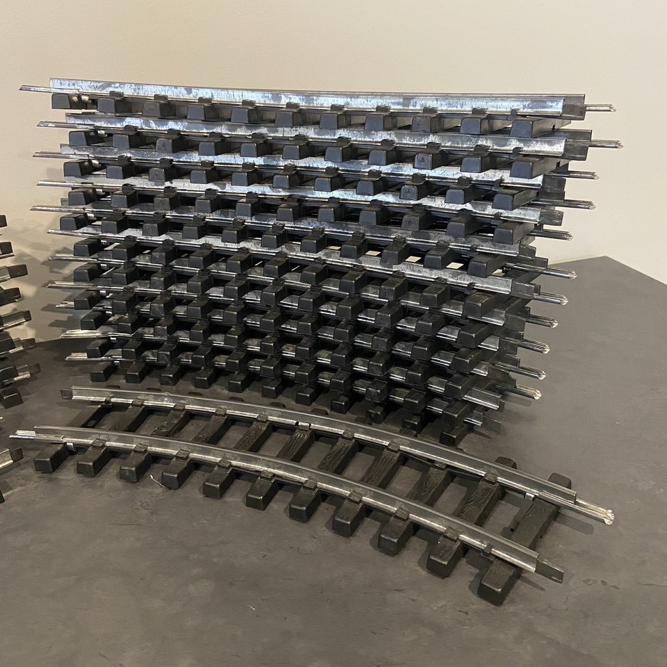 Lot of 20 Bachmann G Scale Plastic/Metal Track - 8 Straight / 12 Curve ...