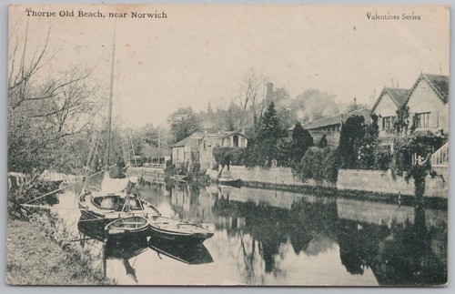 THORPE Old Reach near Norwich, Norfolk Postcard Postally Used 1906 ...