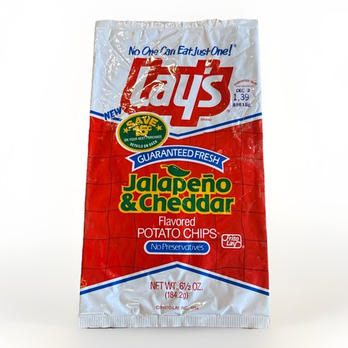 Vintage Lays Bag Potato Chip Junk Food Frito Lays 80s Empty Snack ...