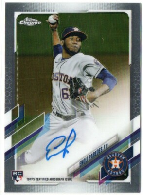 Enoli Paredes 2021 Topps Chrome Rookie On Card Autograph Card #RA-EP ...