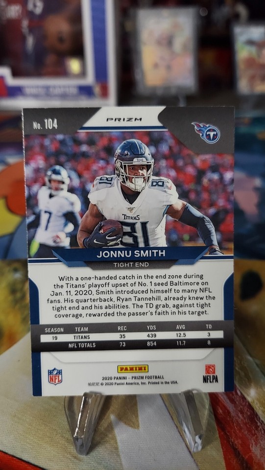 2020 Jonnu Smith Prizm Red Cracked Ice Card Tennessee Titans | eBay