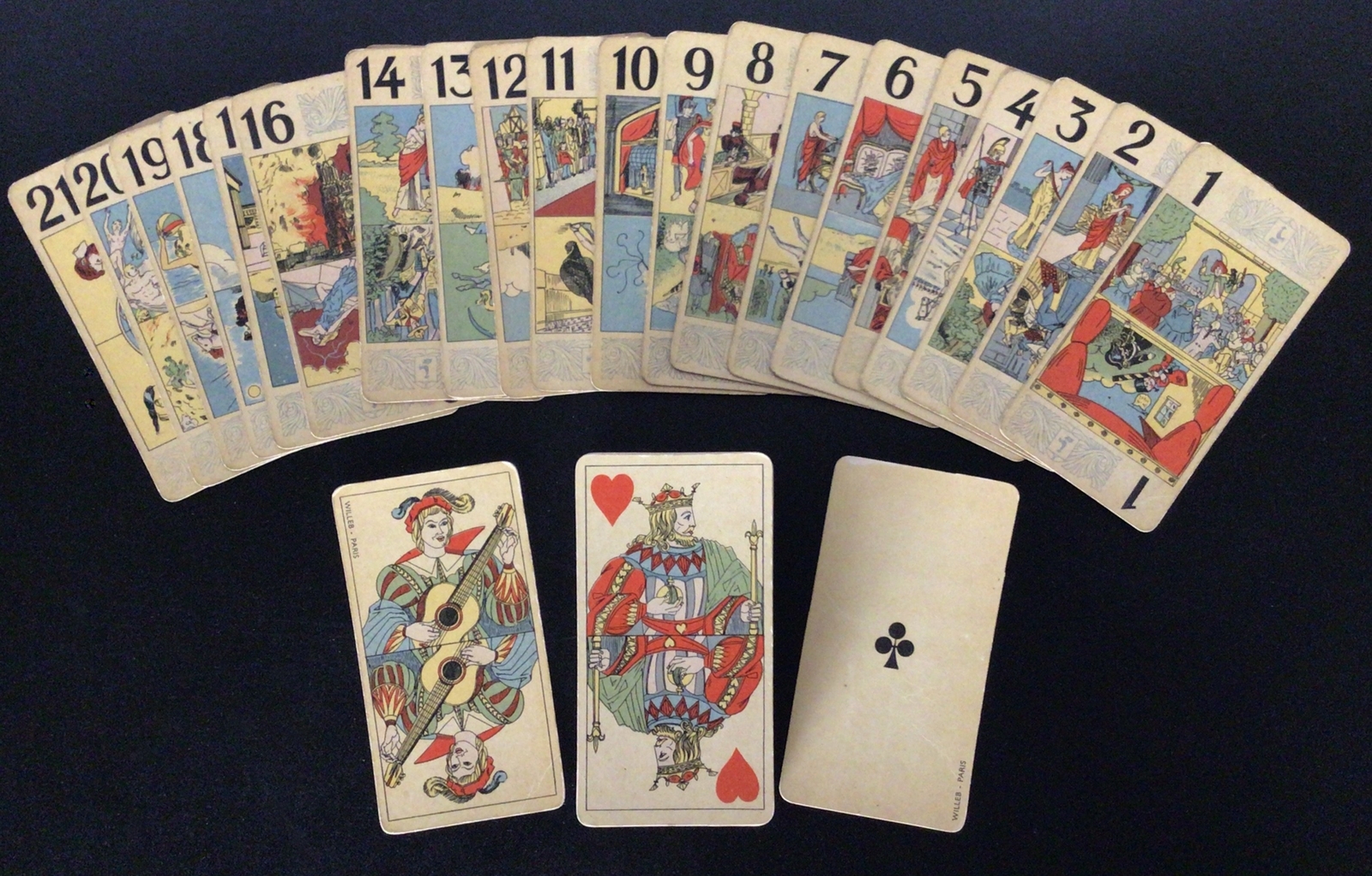 Купить c.1950 Tarot ditions Willeb Vintage Deck Bourgeois Tarot Nouveau ...