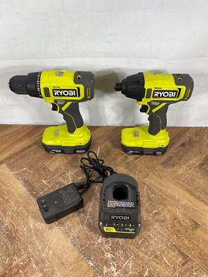 Ryobi ONE+ 18V PCL235 PCL206 Drill/Impact Driver 2-Tool Kit | eBay