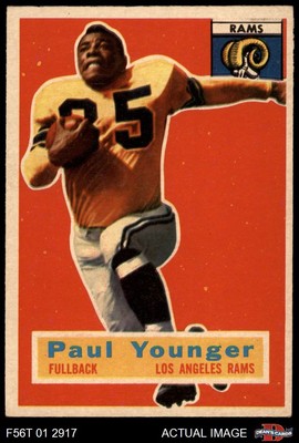 1956 Topps #18 Tank Younger Rams Grambling 5 - EX | eBay