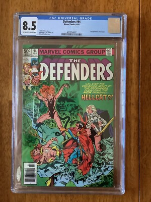 Defenders 94 CGC 8.5 VF+ OW/W 1st appearance Gargoyle | eBay