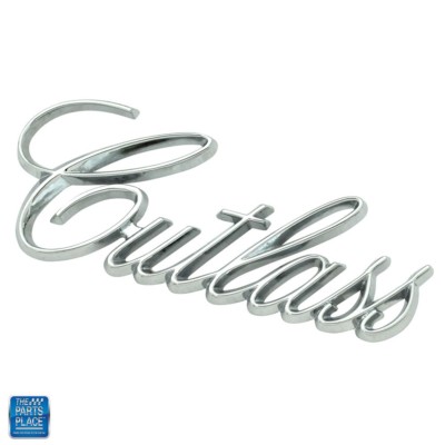 1971-72 Cutlass & Supreme models Deck / Trunk Lid " Cutlass " Script ...
