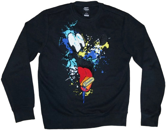 Vintage Genuine Disney Pluto Splatter Paint Crewneck … - Gem