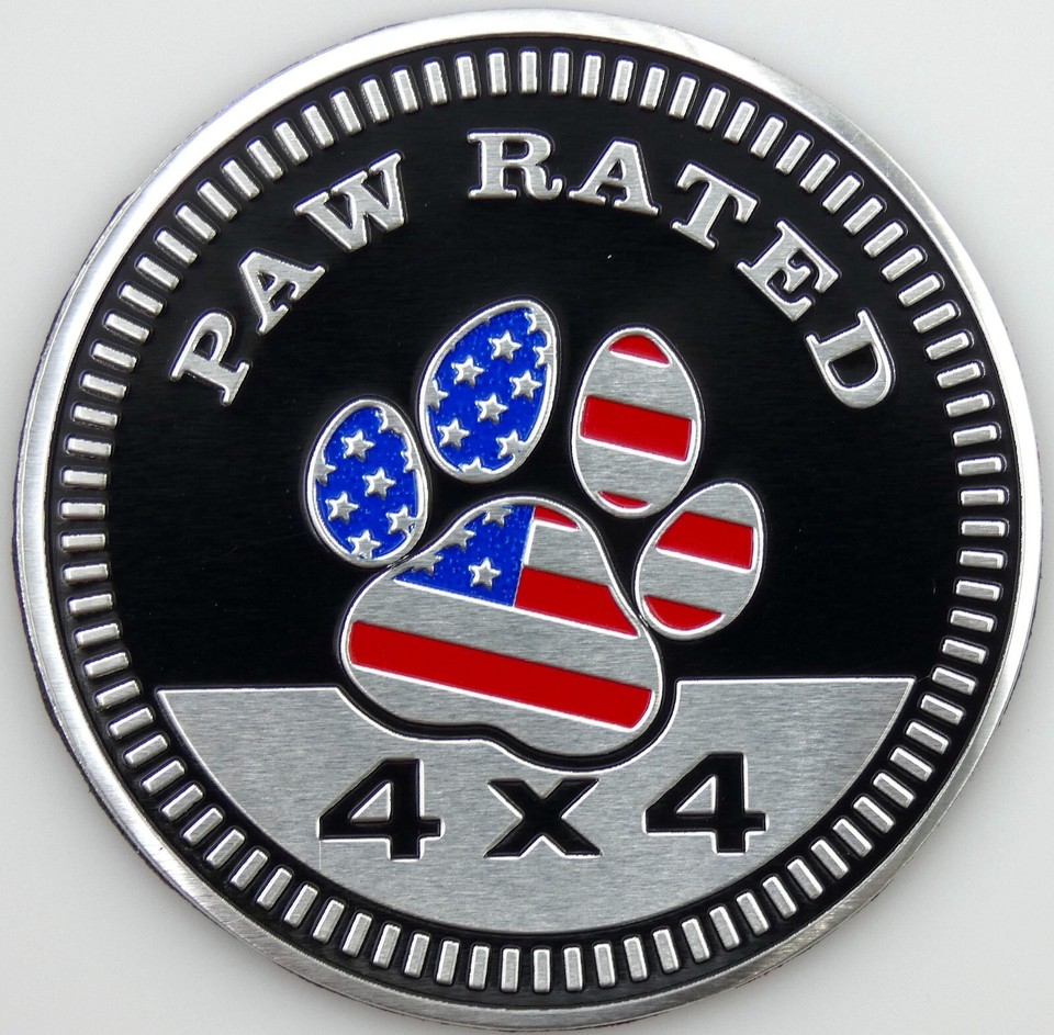1pc Paw Rated Sticker Decal Emblem 4x4 Badge Auto Fender 6cm 2.36" | eBay
