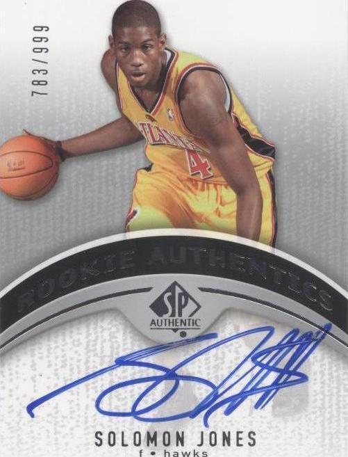 2006-07 SP Authentic - Rookie Authentics Solomon Jones #122 /999 (AU ...