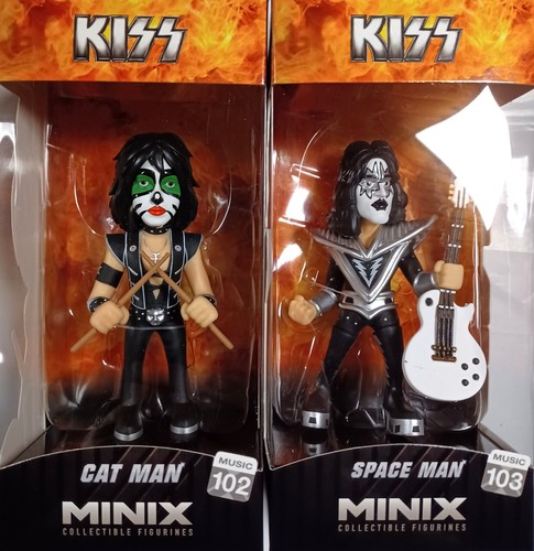 MINIX - KISS Cat Man + Space Man - Figuren Set - 12 cm (Action Figure ...